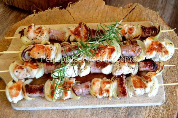 Brochettes poulet-chipo à la plancha | Petits Plats Entre Amis