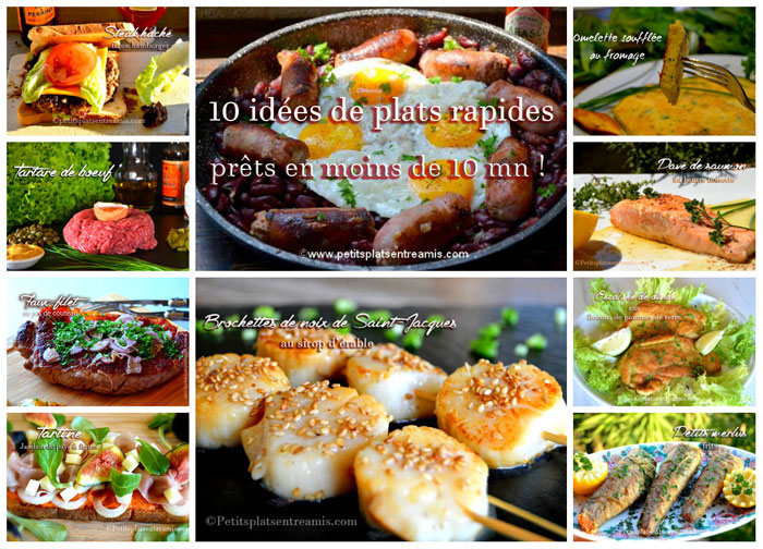 Idées de recettes de plat faciles et rapides | Petits Plats Entre Amis
