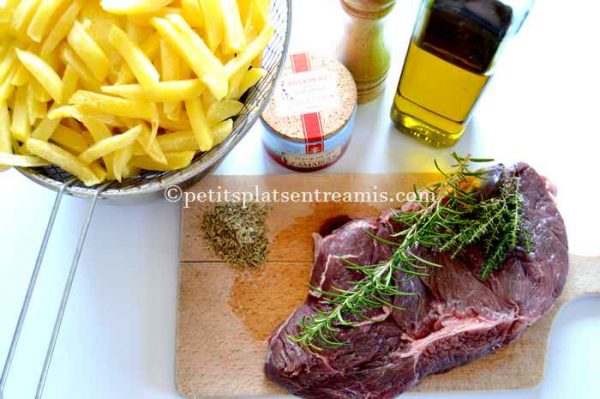 Recette de rumsteak grillé et frites maison | Petits Plats Entre Amis