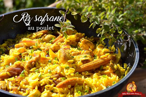 Recette de riz safrané au poulet | Petits Plats Entre Amis