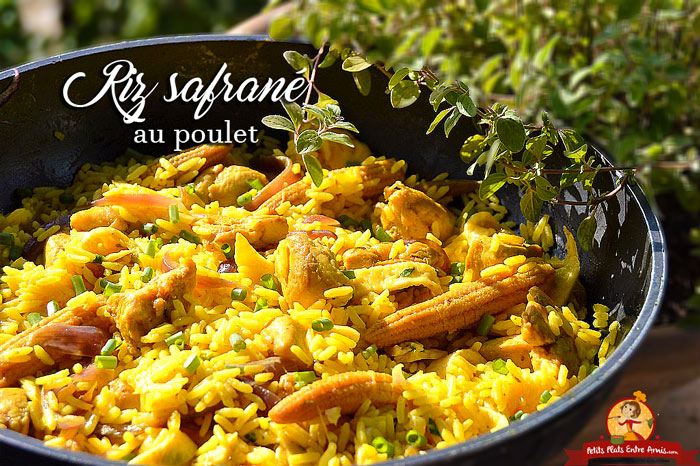 Recette de riz safrané au poulet | Petits Plats Entre Amis