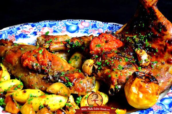 recette-chevreau-rôti-aux-deux-pommes | Petits Plats Entre Amis