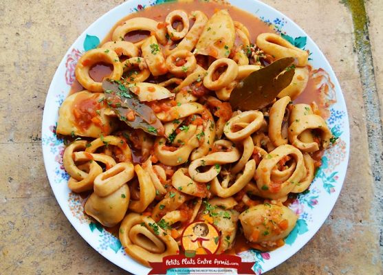 Calamars à l’armoricaine la recette | Petits Plats Entre Amis