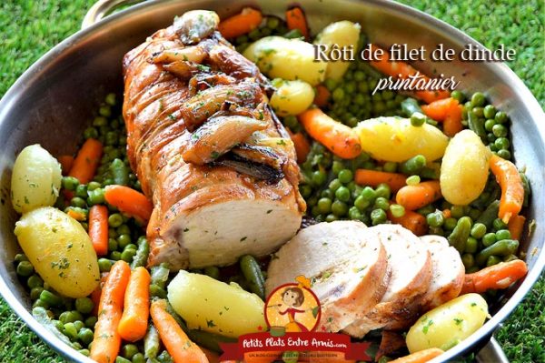 Rôti de filet de dinde printanier. | Petits Plats Entre Amis