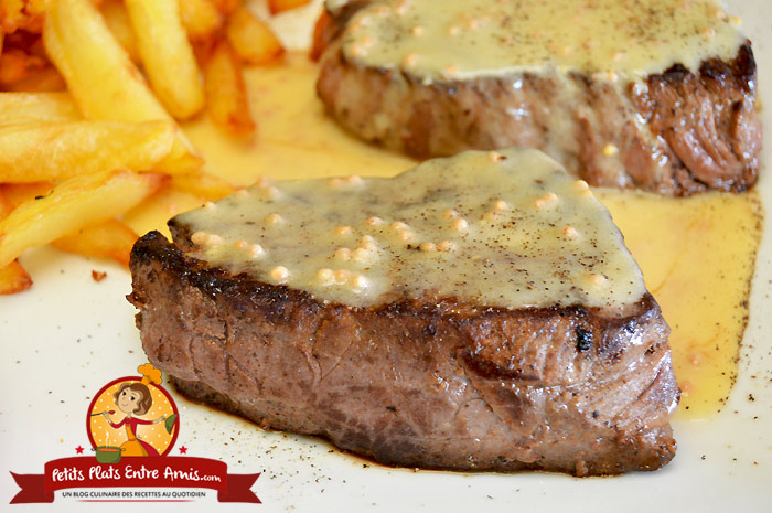 Pavé de rumsteak sauce moutarde | Petits Plats Entre Amis