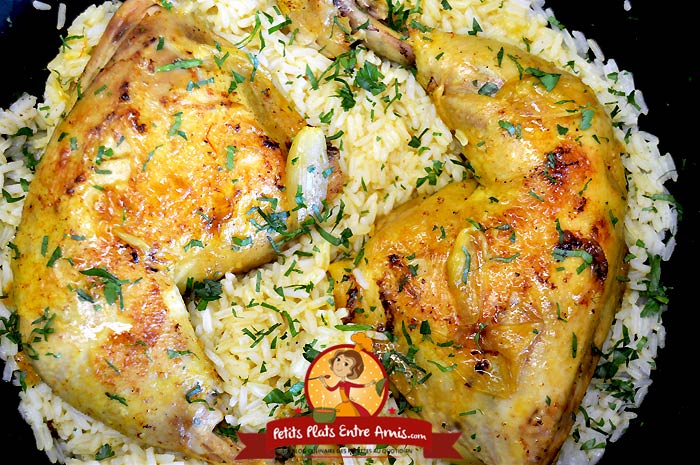 Cuisses de poulet au riz safrané | Petits Plats Entre Amis