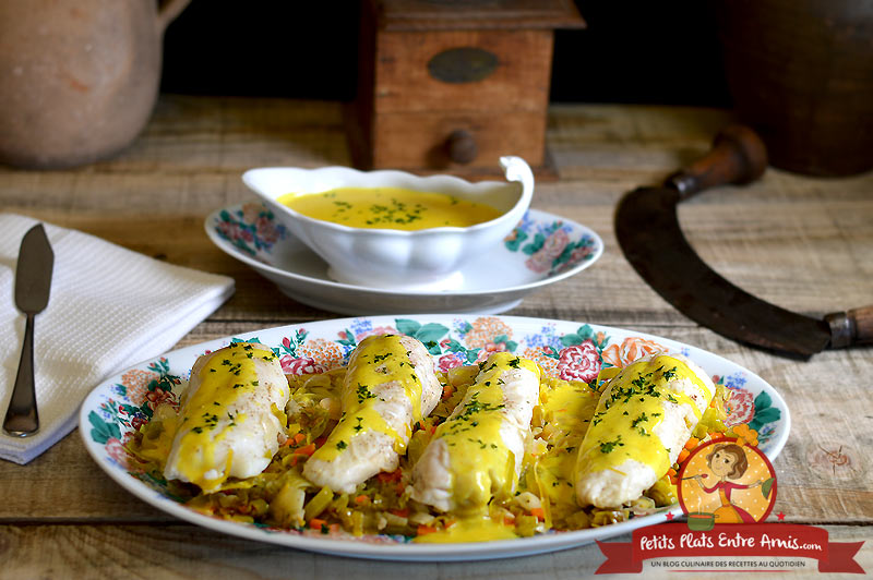 Filet de colin sauce safranée | Petits Plats Entre Amis