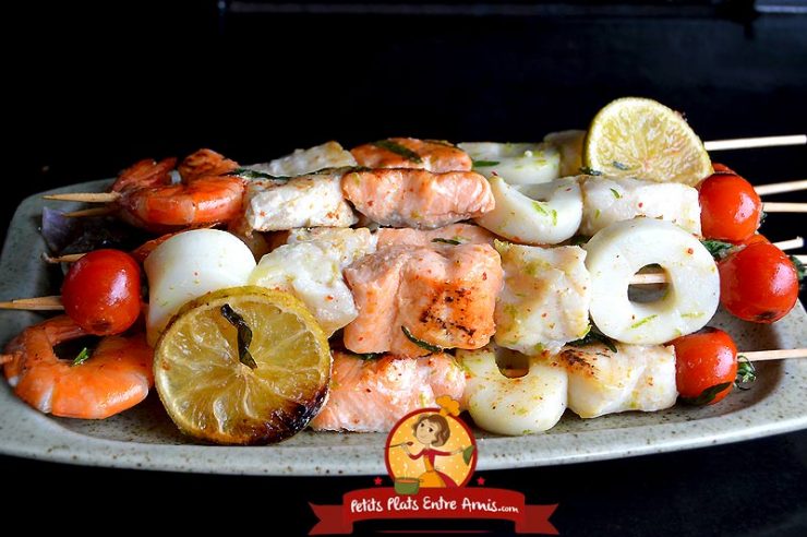 Brochette de poissons à la plancha | Petits Plats Entre Amis