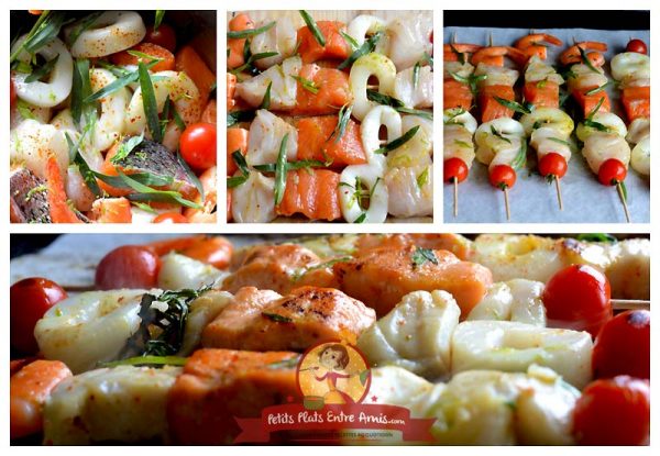 Brochette de poissons à la plancha | Petits Plats Entre Amis