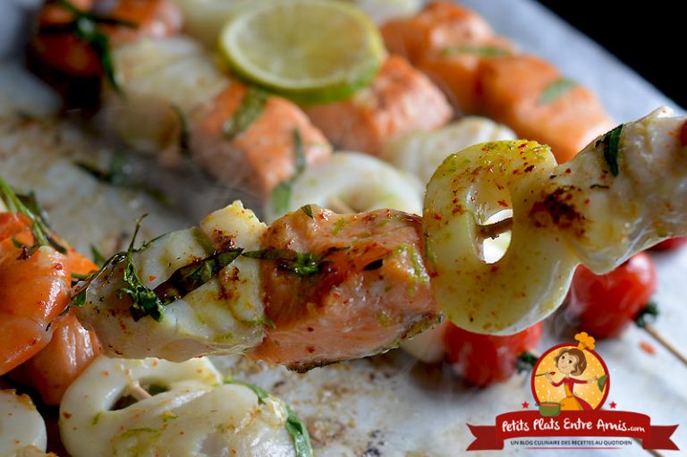 Brochette de poissons à la plancha | Petits Plats Entre Amis