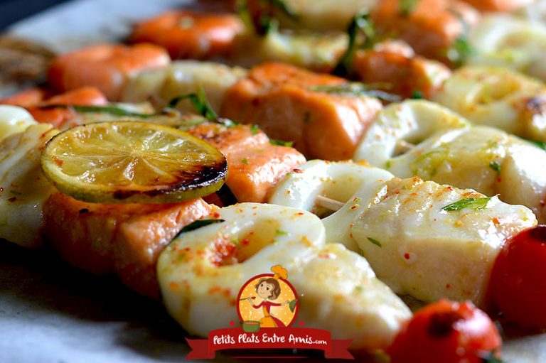 Brochette de poissons à la plancha | Petits Plats Entre Amis