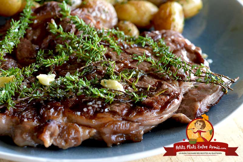Entrecôte grillée au thym | Petits Plats Entre Amis