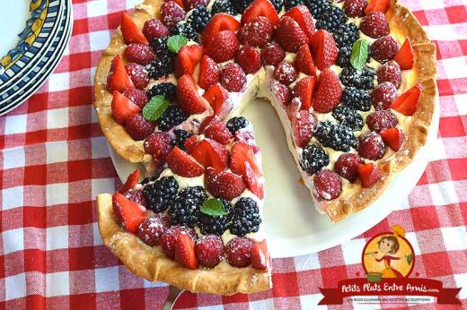 Tarte aux fruits rouges et chantilly | Petits Plats Entre Amis