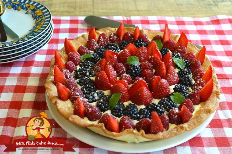 Tarte aux fruits rouges et chantilly | Petits Plats Entre Amis