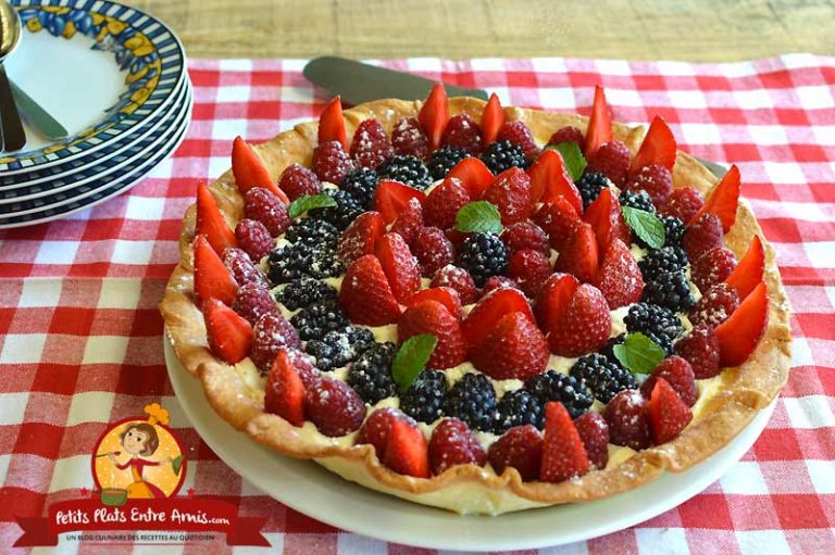 Tarte aux fruits rouges et chantilly | Petits Plats Entre Amis