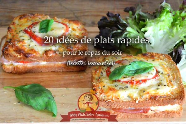 20 idées de repas rapides à préparer pour le soir | Petits Plats Entre Amis